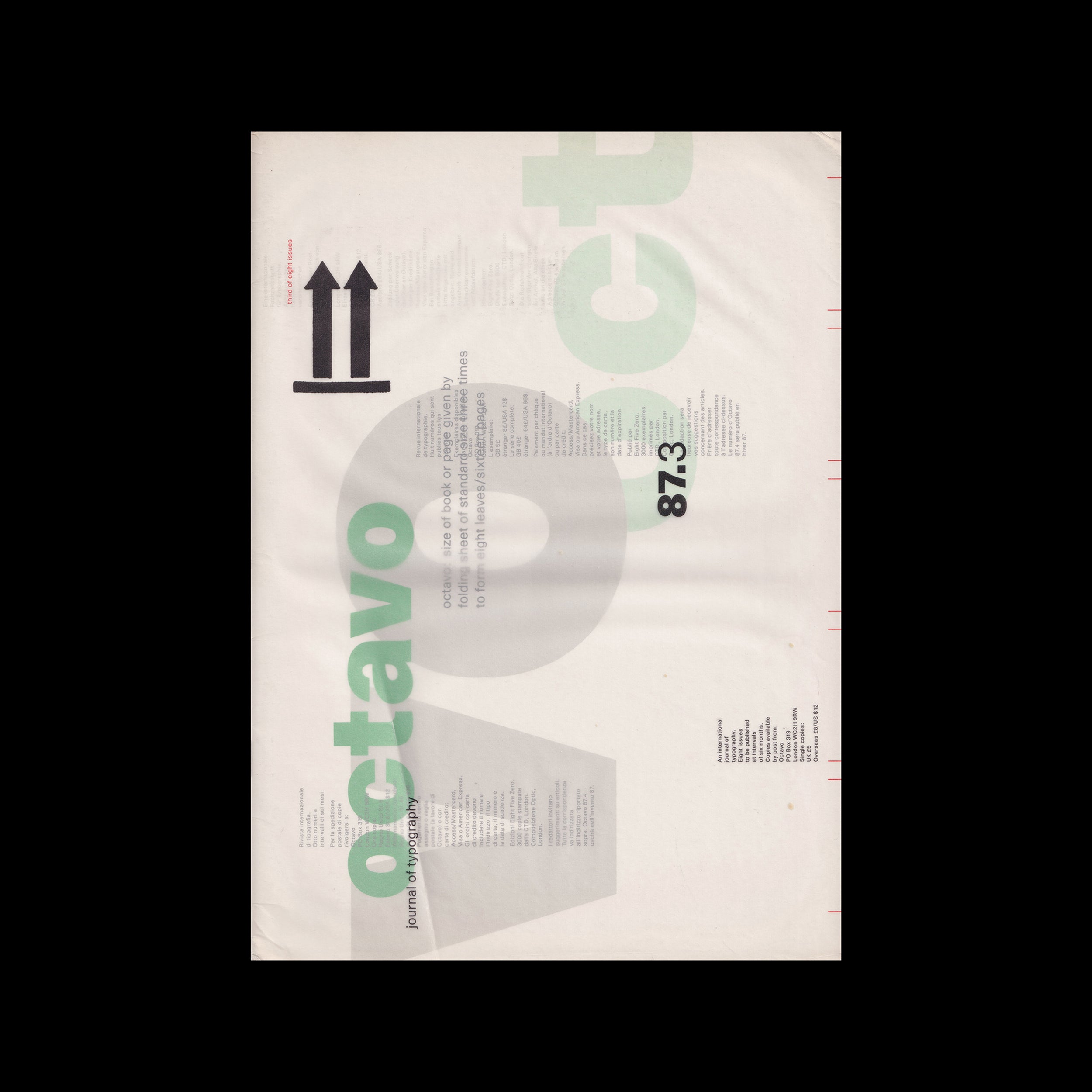 Octavo Issue 87.3, 1987 – LogoArchive Shop